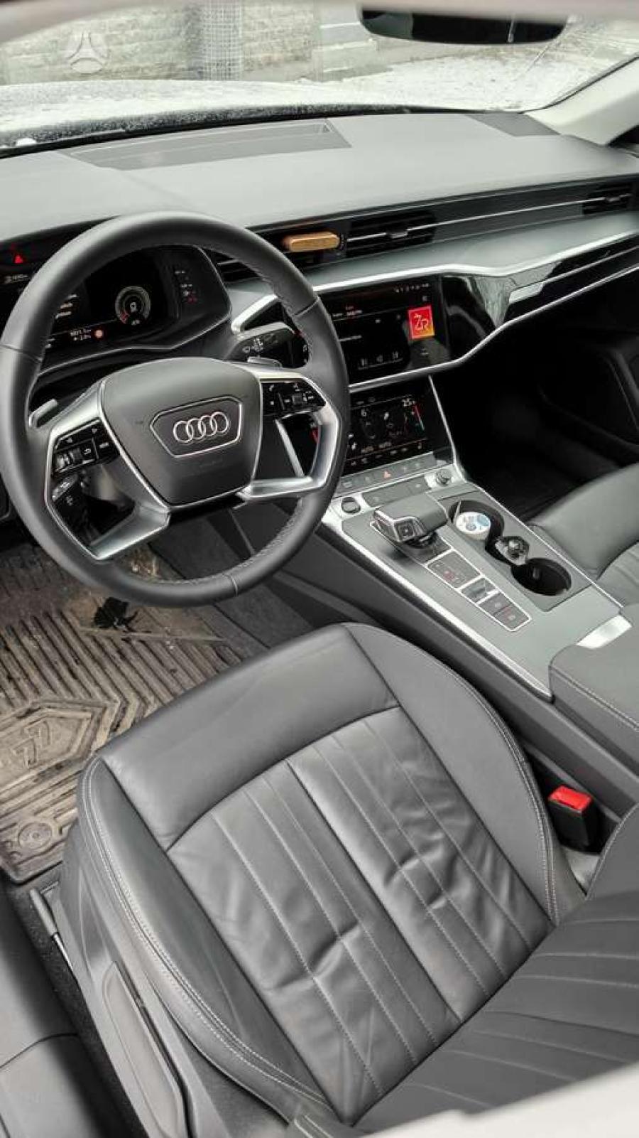 Black Audi A6 2024 in Vilnius, with an engine capacity of 1.97 L and mileage of 27 thousand km for 38000 €, photo 20 on AUTOMOTO.COM.LV