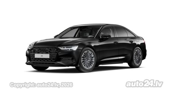 Black Audi A6 2024 in Tallinn, with an engine capacity of 2.00 L and mileage of 52 thousand km for 49900 €, photo 1 on AUTOMOTO.COM.LV