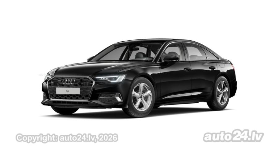 Melns Audi A6 2024 Tallina, ar dzinēja tilpumu 2.00 L un nobraukumu 9 tūkst. km par 50900 €, foto 1 vietnē AUTOMOTO.COM.LV