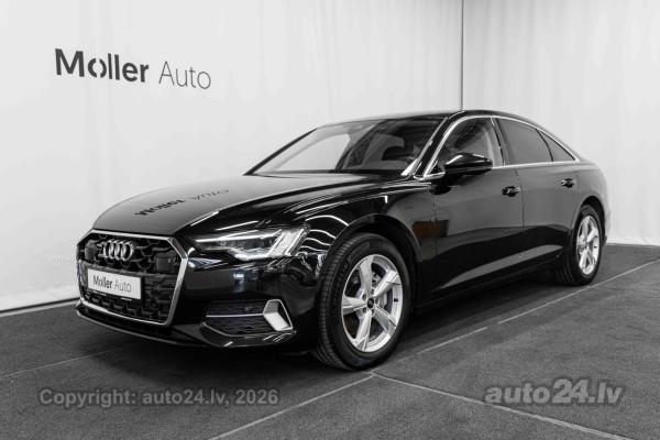Melns Audi A6 2024 Tallina, ar dzinēja tilpumu 2.00 L un nobraukumu 55 tūkst. km par 41500 €, foto 1 vietnē AUTOMOTO.COM.LV
