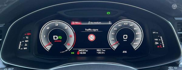 Melns Audi A6 2024 Kauņa, ar dzinēja tilpumu 1.98 L un nobraukumu 35 tūkst. km par 39500 €, foto 5 vietnē AUTOMOTO.COM.LV