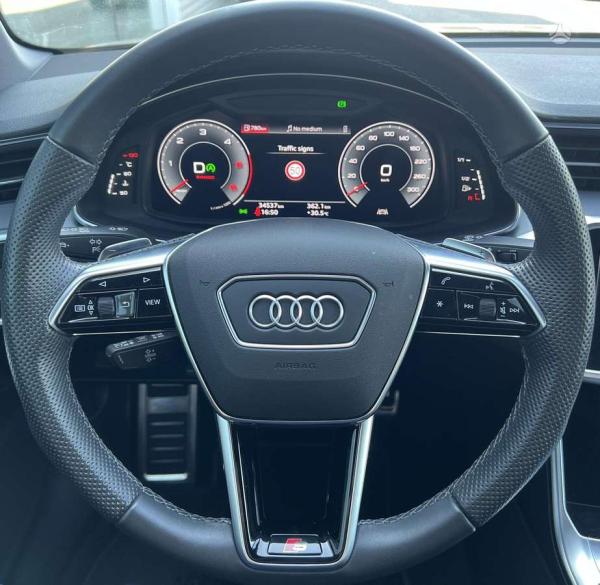 Melns Audi A6 2024 Kauņa, ar dzinēja tilpumu 1.98 L un nobraukumu 35 tūkst. km par 39500 €, foto 6 vietnē AUTOMOTO.COM.LV