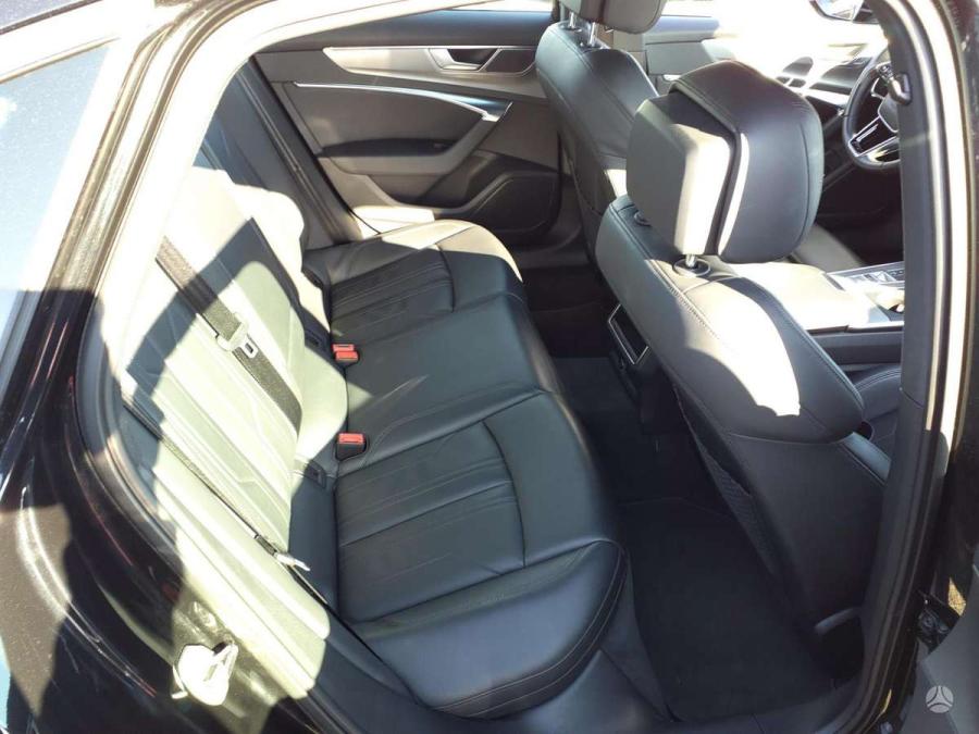 Black Audi A6 2024 in Vilnius, with an engine capacity of 1.97 L and mileage of 44 thousand km for 35211 €, photo 5 on AUTOMOTO.COM.LV