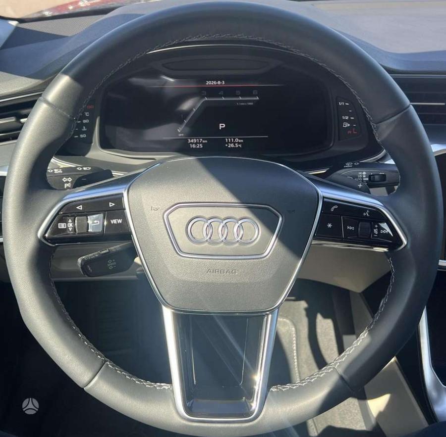 Black Audi A6 2024 in Kaunas, with an engine capacity of 1.97 L and mileage of 0 thousand km for 39900 €, photo 10 on AUTOMOTO.COM.LV