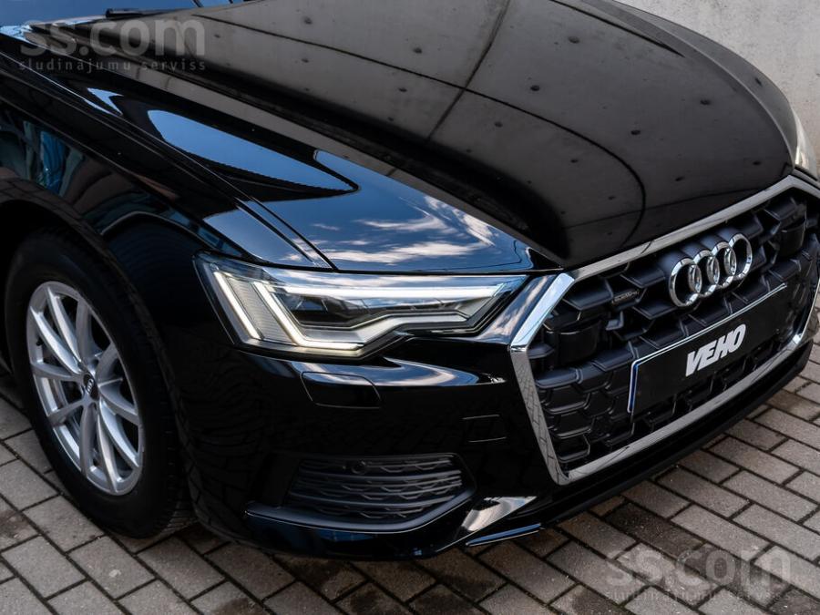 Black Audi A6 2024 in Riga, with an engine capacity of 2.00 L and mileage of 31 thousand km for 37900 €, photo 4 on AUTOMOTO.COM.LV