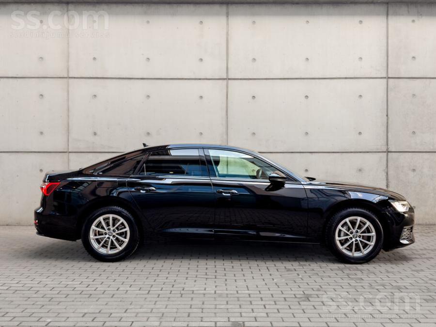 Black Audi A6 2024 in Riga, with an engine capacity of 2.00 L and mileage of 31 thousand km for 37900 €, photo 5 on AUTOMOTO.COM.LV