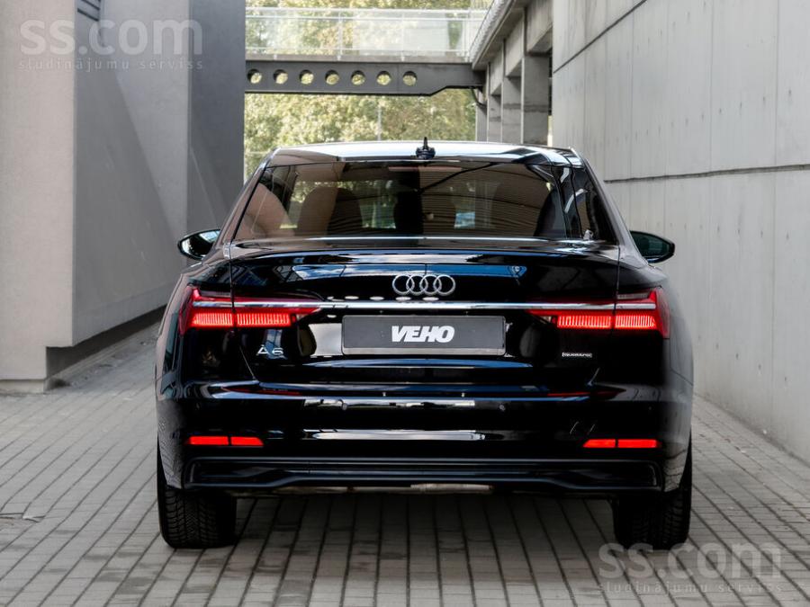 Black Audi A6 2024 in Riga, with an engine capacity of 2.00 L and mileage of 31 thousand km for 37900 €, photo 7 on AUTOMOTO.COM.LV