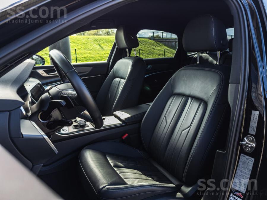 Black Audi A6 2024 in Riga, with an engine capacity of 2.00 L and mileage of 31 thousand km for 37900 €, photo 13 on AUTOMOTO.COM.LV