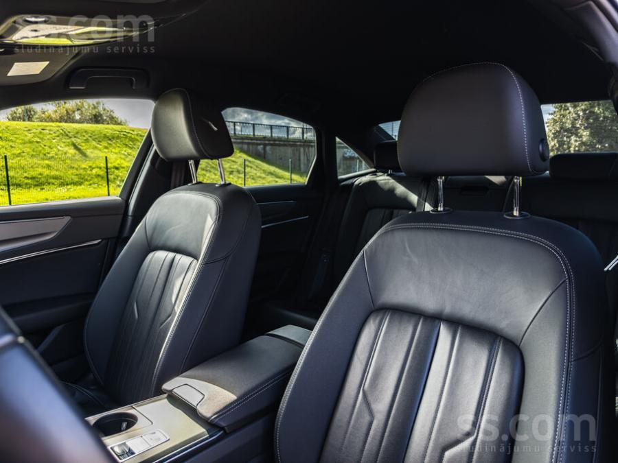 Black Audi A6 2024 in Riga, with an engine capacity of 2.00 L and mileage of 31 thousand km for 37900 €, photo 14 on AUTOMOTO.COM.LV