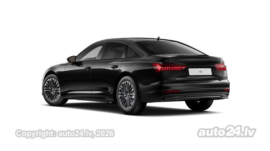 Black Audi A6 2025 in Tallinn, with an engine capacity of 2.00 L and mileage of 47 thousand km for 49900 €, photo 4 on AUTOMOTO.COM.LV