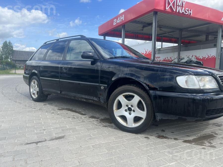 Black Audi A6 1995 in Daugavpils, with an engine capacity of 2.50 L and mileage of 410 thousand km for 810 €, photo 5 on AUTOMOTO.COM.LV
