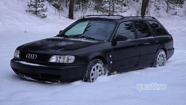Black Audi A6 1996 in Vilnius, with an engine capacity of 2.46 L and mileage of 457 thousand km for 2950 €, photo 1 on AUTOMOTO.COM.LV