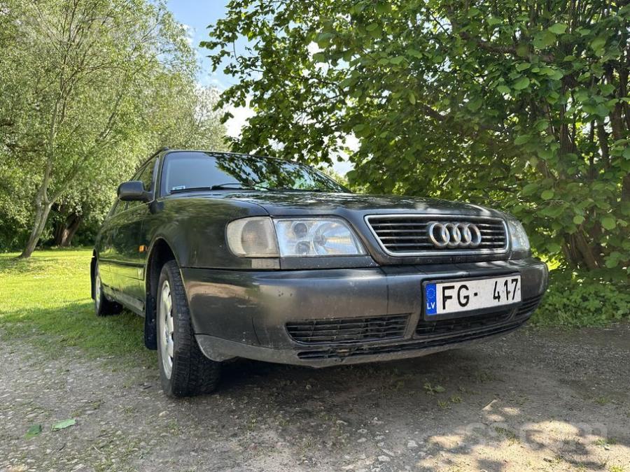 Black Audi A6 1997 in Jelgava, with an engine capacity of 2.50 L and mileage of 526 thousand km for 1335 €, photo 1 on AUTOMOTO.COM.LV