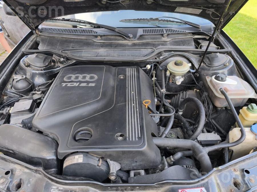 Black Audi A6 1997 in Daugavpils, with an engine capacity of 2.50 L and mileage of 336 thousand km for 1700 €, photo 6 on AUTOMOTO.COM.LV