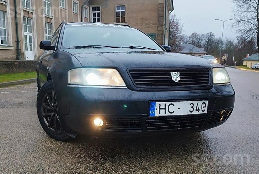 Black Audi A6 1998 in Madona, with an engine capacity of 1.80 L and mileage of 305 thousand km for 700 €, photo 1 on AUTOMOTO.COM.LV