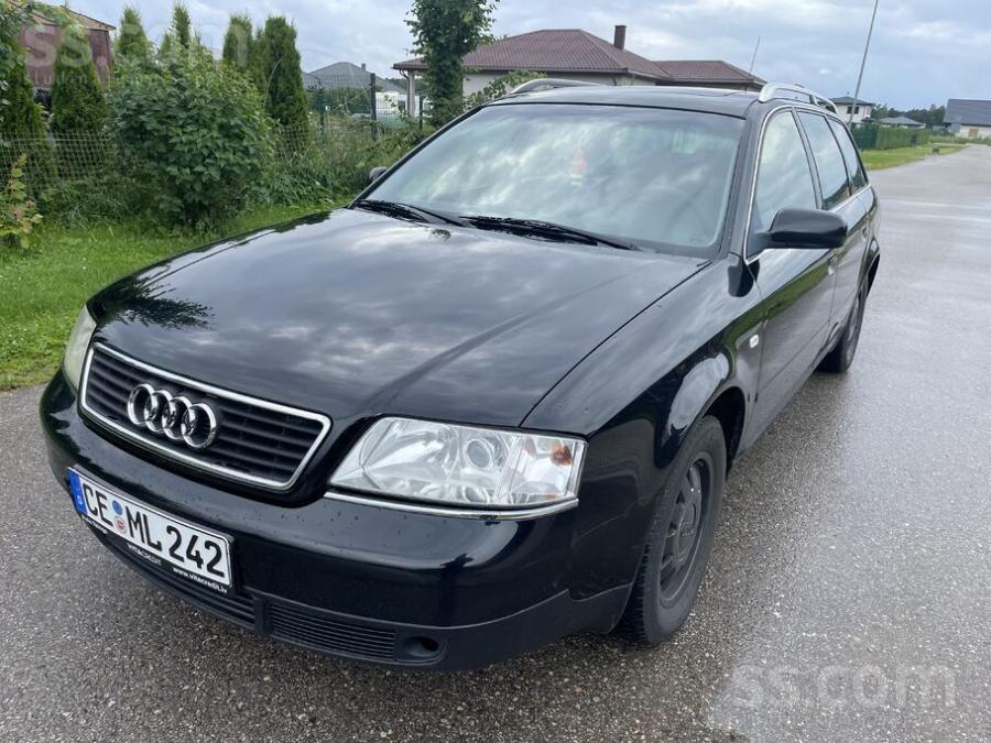 Black Audi A6 1999 in Riga, with an engine capacity of 1.90 L and mileage of 280 thousand km for 2490 €, photo 1 on AUTOMOTO.COM.LV