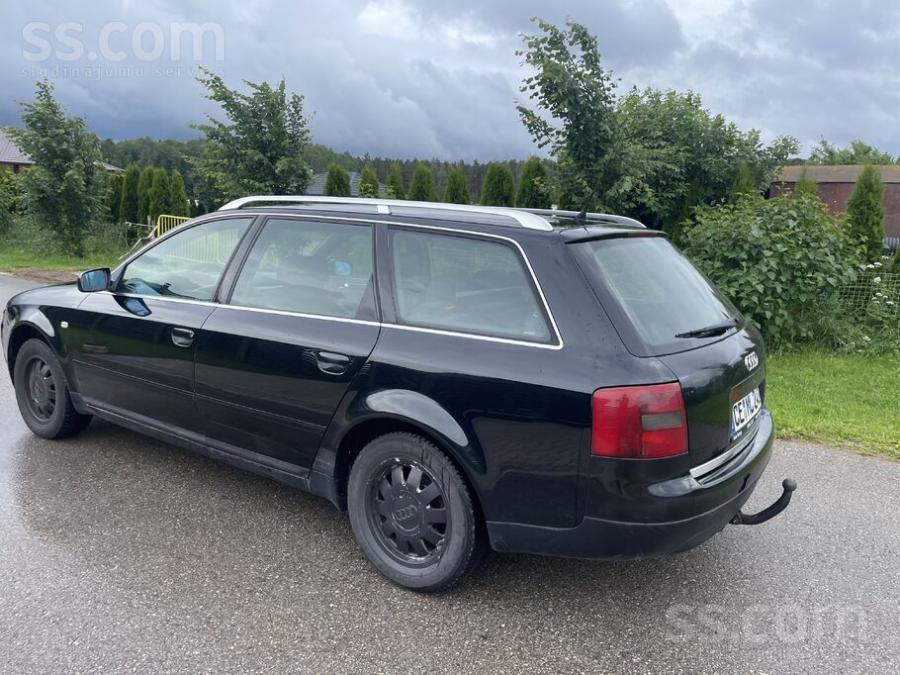 Black Audi A6 1999 in Riga, with an engine capacity of 1.90 L and mileage of 280 thousand km for 2490 €, photo 8 on AUTOMOTO.COM.LV