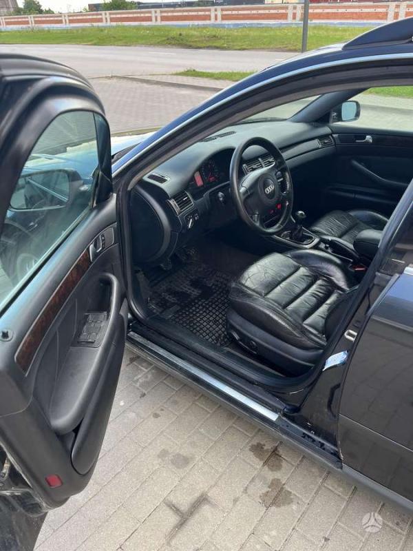 Black Audi A6 1999 in Kaunas, with an engine capacity of 1.90 L and mileage of 360 thousand km for 1250 €, photo 8 on AUTOMOTO.COM.LV