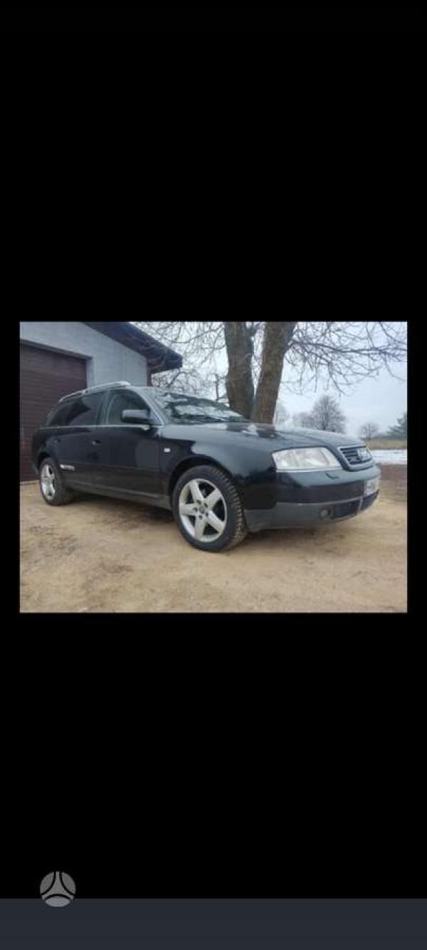 Black Audi A6 2000 in Alytus, with an engine capacity of 2.40 L and mileage of 395 thousand km for 2050 €, photo 5 on AUTOMOTO.COM.LV