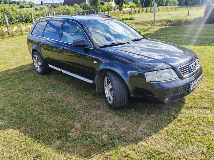 Black Audi A6 2000 in Daugavpils, with an engine capacity of 1.90 L and mileage of 504 thousand km for 2000 €, photo 4 on AUTOMOTO.COM.LV