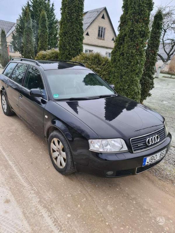 Melns Audi A6 2001 Anykščiai, ar dzinēja tilpumu 2.50 L un nobraukumu 365 tūkst. km par 1150 €, foto 1 vietnē AUTOMOTO.COM.LV