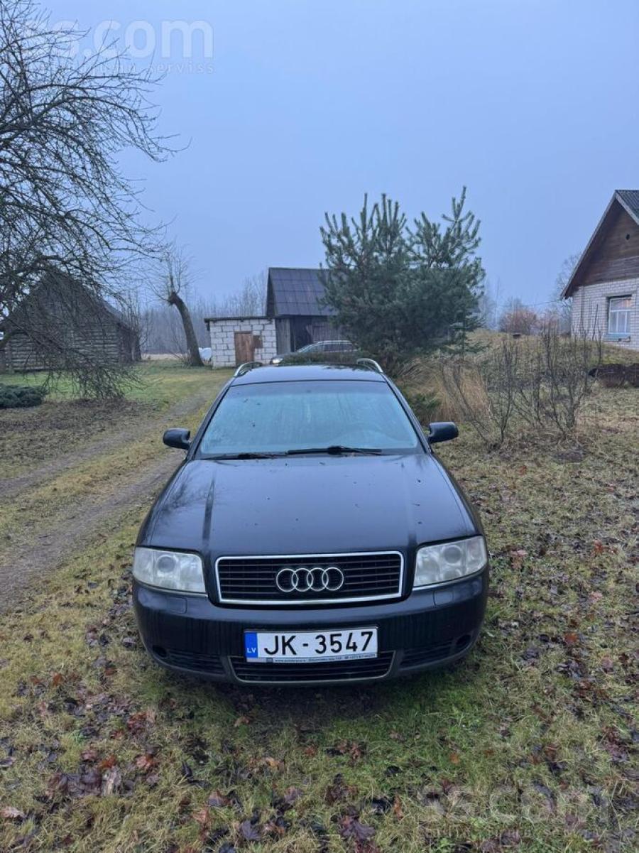 Black Audi A6 2001 in Preili, with an engine capacity of 2.50 L and mileage of 281 thousand km for 987 €, photo 1 on AUTOMOTO.COM.LV