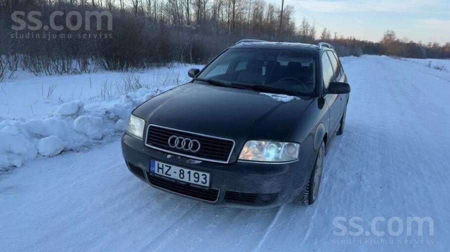 Black Audi A6 2001 in Rezekne, with an engine capacity of 2.50 L and mileage of 363 thousand km for 1500 €, photo 1 on AUTOMOTO.COM.LV