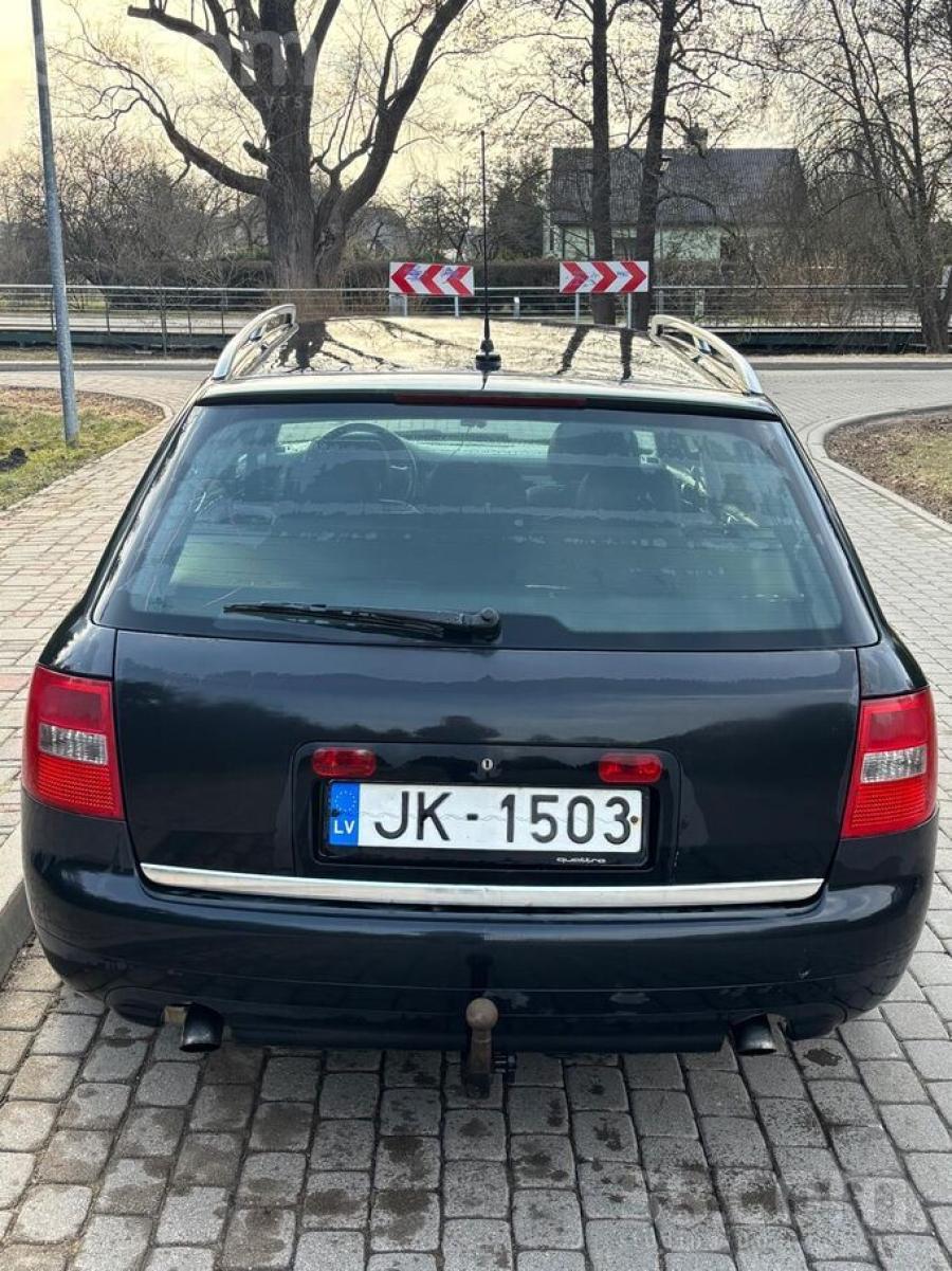 Black Audi A6 2001 in Riga, with an engine capacity of 2.50 L and mileage of 555 thousand km for 1350 €, photo 5 on AUTOMOTO.COM.LV
