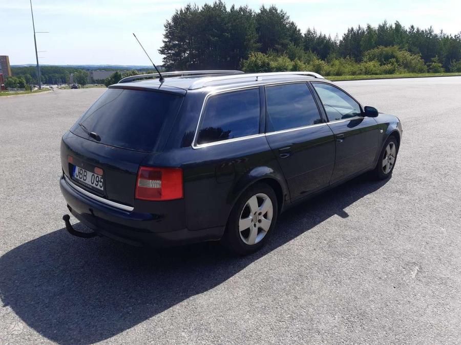Melns Audi A6 2001 Alīta, ar dzinēja tilpumu 2.40 L un nobraukumu 288 tūkst. km par 1200 €, foto 1 vietnē AUTOMOTO.COM.LV