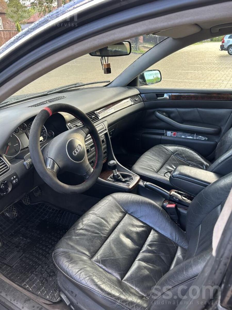 Black Audi A6 2001 in Rezekne, with an engine capacity of 1.90 L and mileage of 281 thousand km for 5500 €, photo 8 on AUTOMOTO.COM.LV