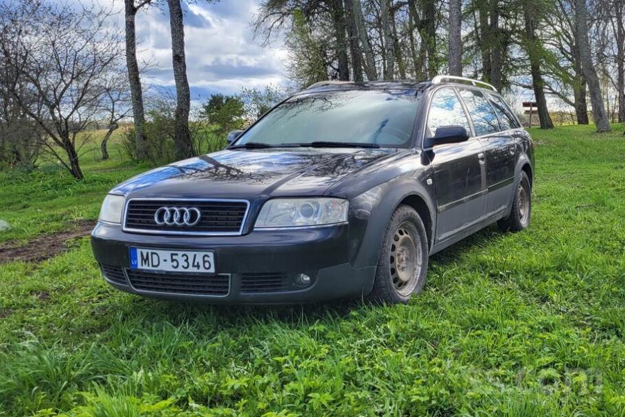 Melns Audi A6 2002 Cēsis, ar dzinēja tilpumu 2.00 L un nobraukumu 350 tūkst. km par 5900 €, foto 1 vietnē AUTOMOTO.COM.LV