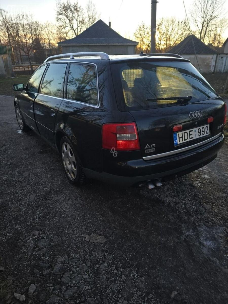 Black Audi A6 2002 in Vilkaviskis, with an engine capacity of 2.50 L and mileage of 296 thousand km for 1250 €, photo 8 on AUTOMOTO.COM.LV