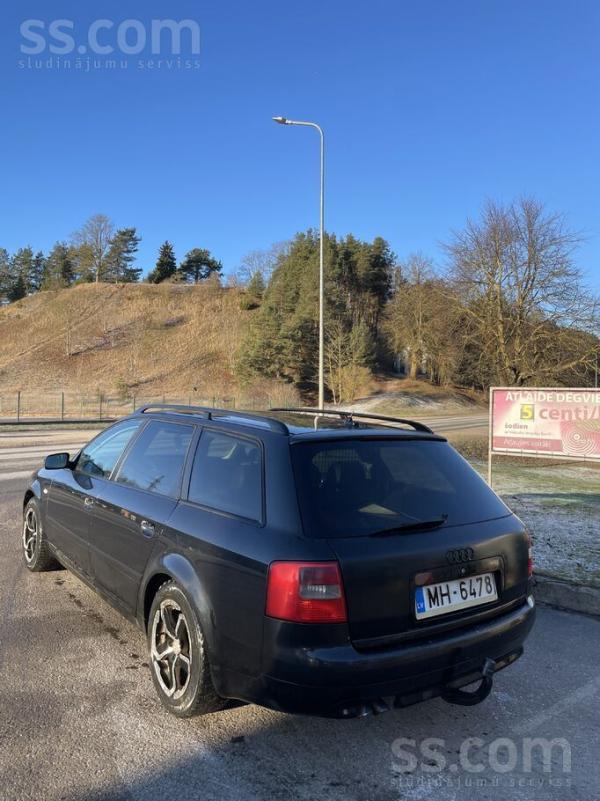 Black Audi A6 2002 in Tukums, with an engine capacity of 2.50 L and mileage of 400 thousand km for 800 €, photo 2 on AUTOMOTO.COM.LV