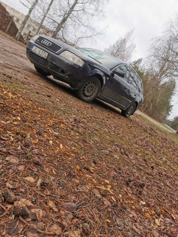 Black Audi A6 2002 in Valka, with an engine capacity of 2.50 L and mileage of 448 thousand km for 1600 €, photo 2 on AUTOMOTO.COM.LV