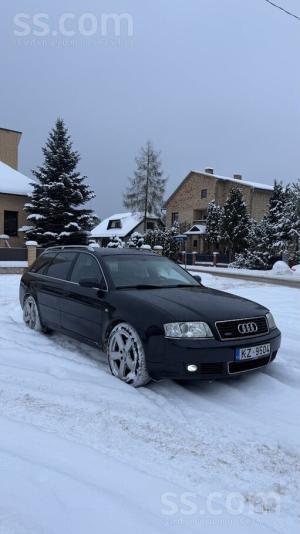 Black Audi A6 2002 in Daugavpils, with an engine capacity of 2.50 L and mileage of 420 thousand km for 1850 €, photo  on AUTOMOTO.COM.LV
