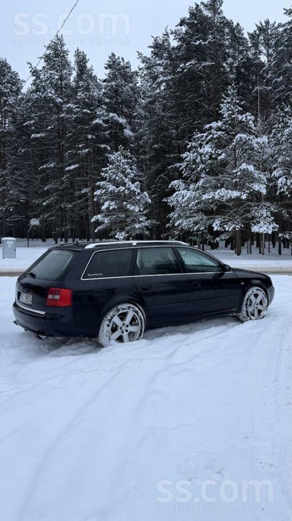 Black Audi A6 2002 in Daugavpils, with an engine capacity of 2.50 L and mileage of 420 thousand km for 1850 €, photo 4 on AUTOMOTO.COM.LV