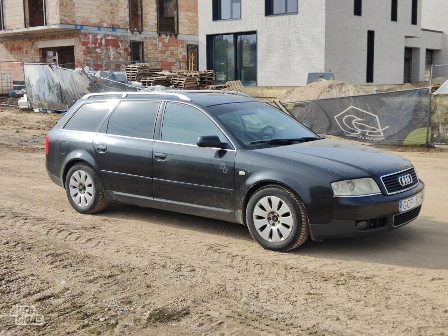 Black Audi A6 2002 in Vilnius, with an engine capacity of 2.50 L and mileage of 257 thousand km for 700 €, photo 1 on AUTOMOTO.COM.LV