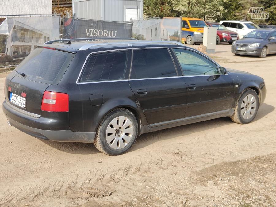 Black Audi A6 2002 in Vilnius, with an engine capacity of 2.50 L and mileage of 257 thousand km for 700 €, photo 2 on AUTOMOTO.COM.LV