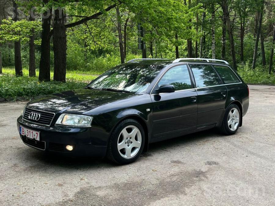 Black Audi A6 2002 in Riga, with an engine capacity of 2.50 L and mileage of 0 thousand km for 2399 €, photo 1 on AUTOMOTO.COM.LV