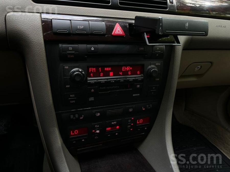Black Audi A6 2002 in Riga, with an engine capacity of 2.50 L and mileage of 0 thousand km for 2399 €, photo 16 on AUTOMOTO.COM.LV