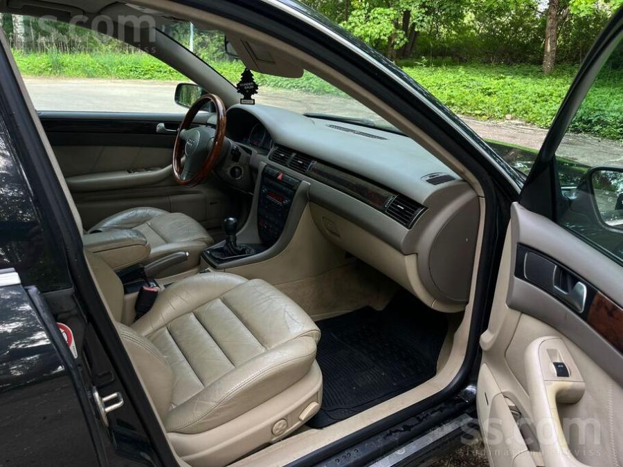Black Audi A6 2002 in Riga, with an engine capacity of 2.50 L and mileage of 0 thousand km for 2399 €, photo 18 on AUTOMOTO.COM.LV