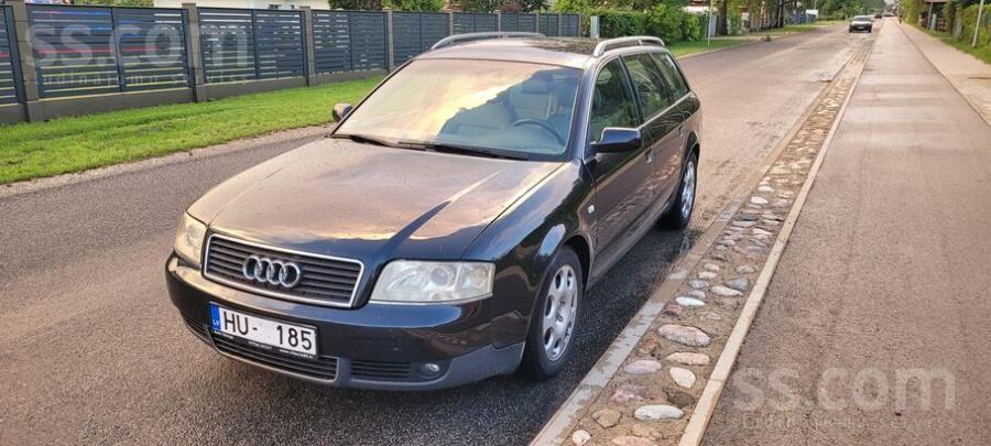 Black Audi A6 2002 in Riga, with an engine capacity of 1.90 L and mileage of 378 thousand km for 2400 €, photo 1 on AUTOMOTO.COM.LV