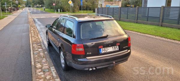 Black Audi A6 2002 in Riga, with an engine capacity of 1.90 L and mileage of 378 thousand km for 2400 €, photo 6 on AUTOMOTO.COM.LV