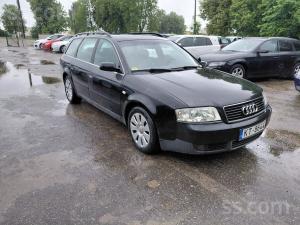 Black Audi A6 2002 in Talsi, with an engine capacity of 2.50 L and mileage of 348 thousand km for 795 €, photo 4 on AUTOMOTO.COM.LV