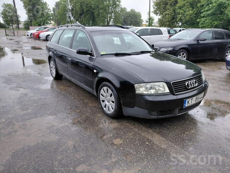 Black Audi A6 2002 in Talsi, with an engine capacity of 2.50 L and mileage of 348 thousand km for 795 €, photo 4 on AUTOMOTO.COM.LV