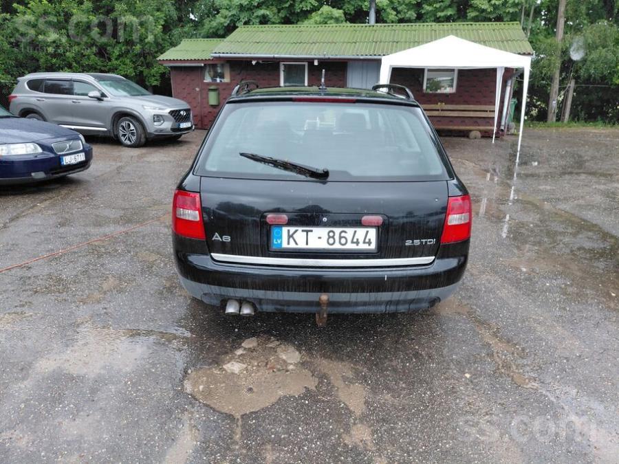 Black Audi A6 2002 in Talsi, with an engine capacity of 2.50 L and mileage of 348 thousand km for 795 €, photo 6 on AUTOMOTO.COM.LV