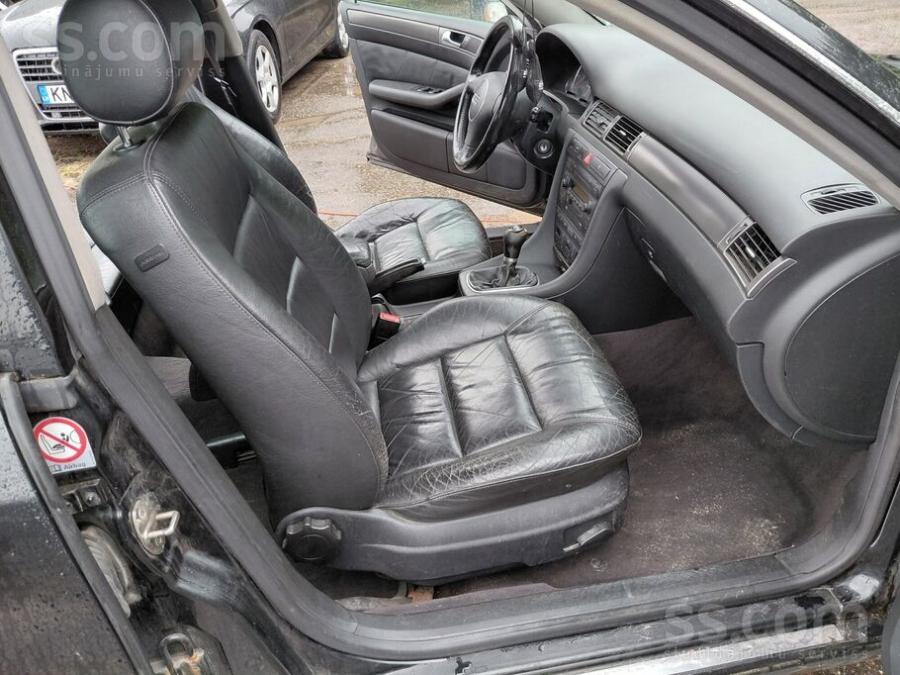 Black Audi A6 2002 in Talsi, with an engine capacity of 2.50 L and mileage of 348 thousand km for 795 €, photo 8 on AUTOMOTO.COM.LV