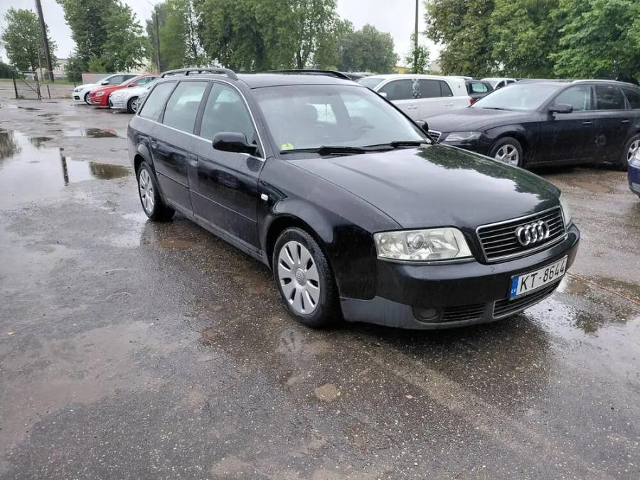 Black Audi A6 2002 in Talsi, with an engine capacity of 2.50 L and mileage of 348 thousand km for 795 €, photo 4 on AUTOMOTO.COM.LV