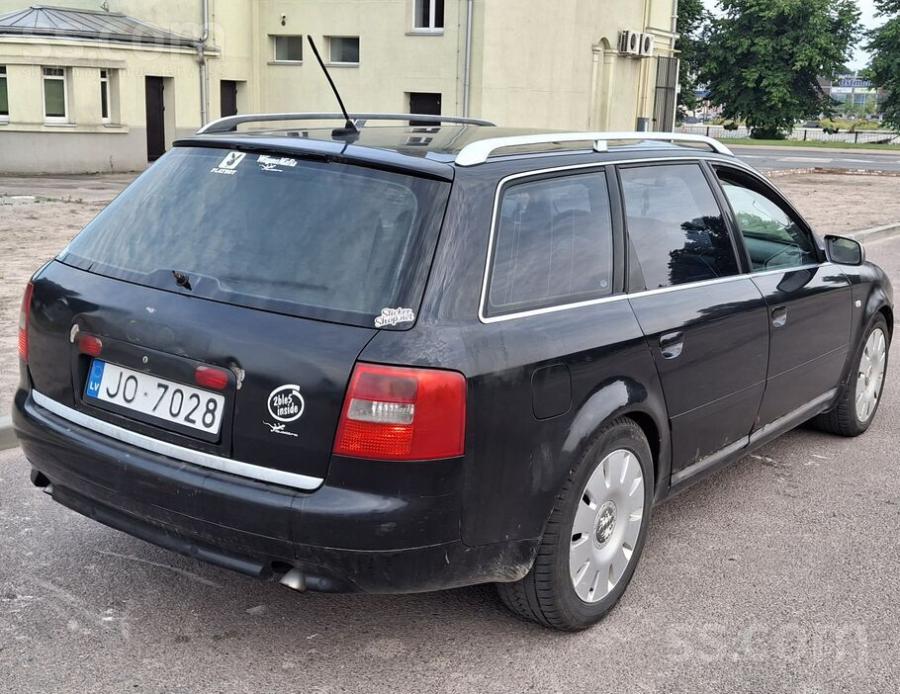 Black Audi A6 2002 in Liepaja, with an engine capacity of 2.50 L and mileage of 309 thousand km for 650 €, photo 4 on AUTOMOTO.COM.LV