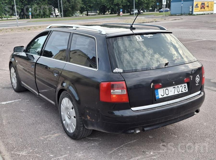 Black Audi A6 2002 in Liepaja, with an engine capacity of 2.50 L and mileage of 309 thousand km for 650 €, photo 6 on AUTOMOTO.COM.LV